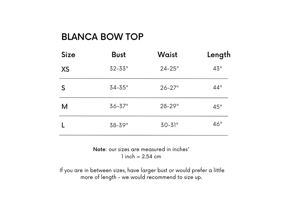 Blanca Bow Top – Cherie